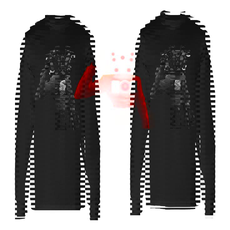 Speakerman Cameraman Tvman Skibidi Toilet Meme Game Long Sleeve T-Shirt ...