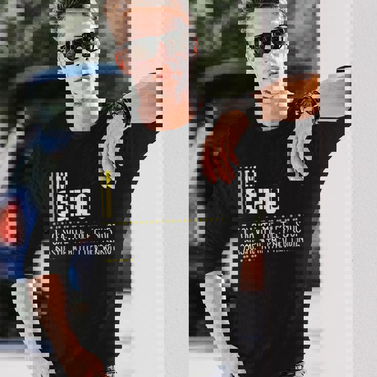 Cho Name Im Cho Im Never Wrong Long Sleeve T-Shirt - Seseable