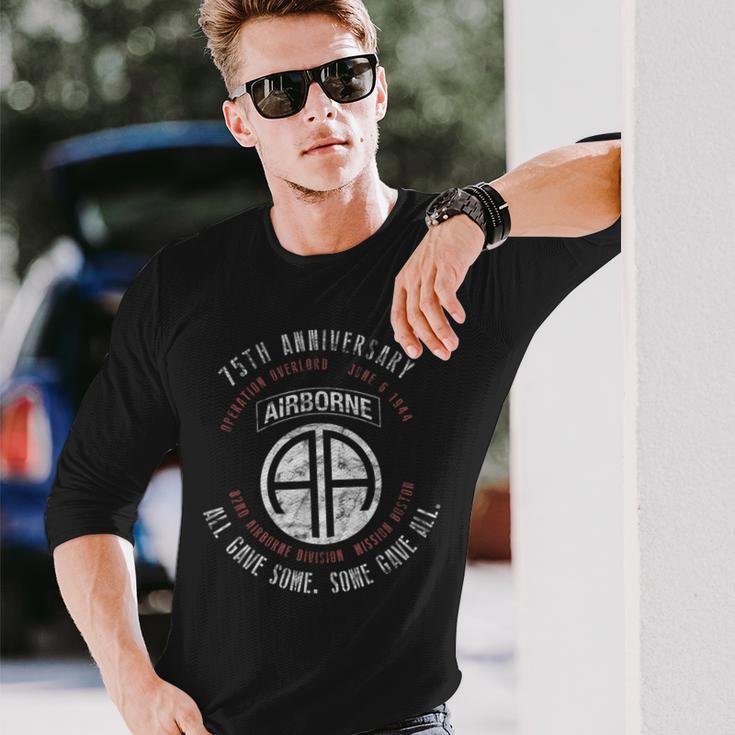 D-Day 75Th Anniversary 82Nd Airborne Wwii Vintage Long Sleeve T-Shirt ...