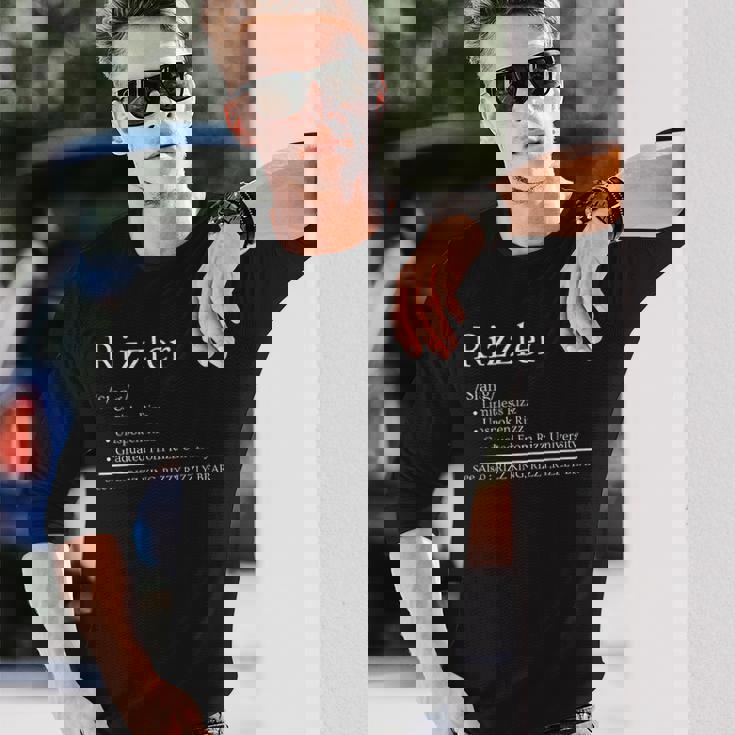 W Rizz The Rizzler Definition Meme Quote Meme Long Sleeve T-Shirt | Mazezy