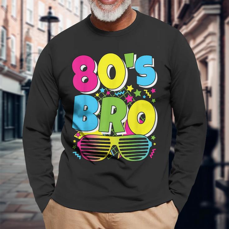 80S Bro 1980S Fashion Eighties 80S Costume 80S Theme Outfit Long Sleeve ...