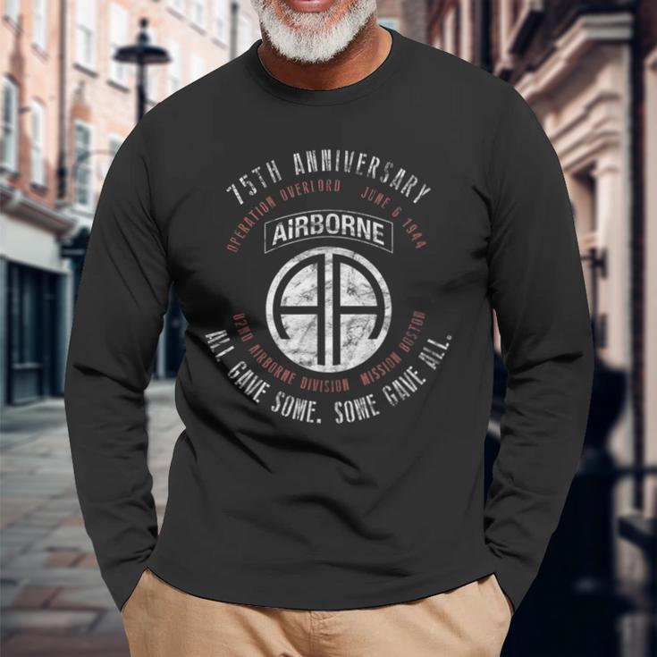 D-Day 75Th Anniversary 82Nd Airborne Wwii Vintage Long Sleeve T-Shirt ...