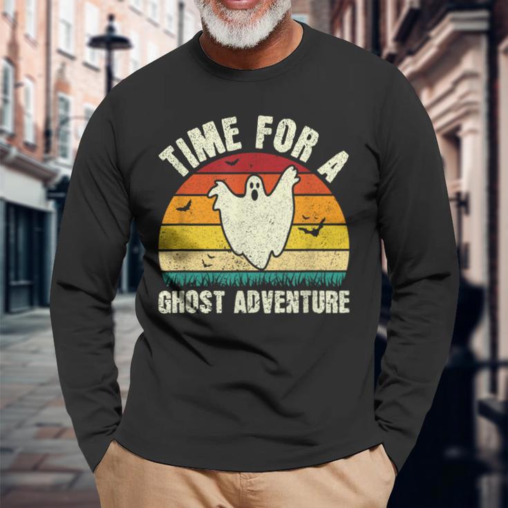 Ghost Hunting Scary Halloween Ghost Hunter Long Sleeve - Seseable