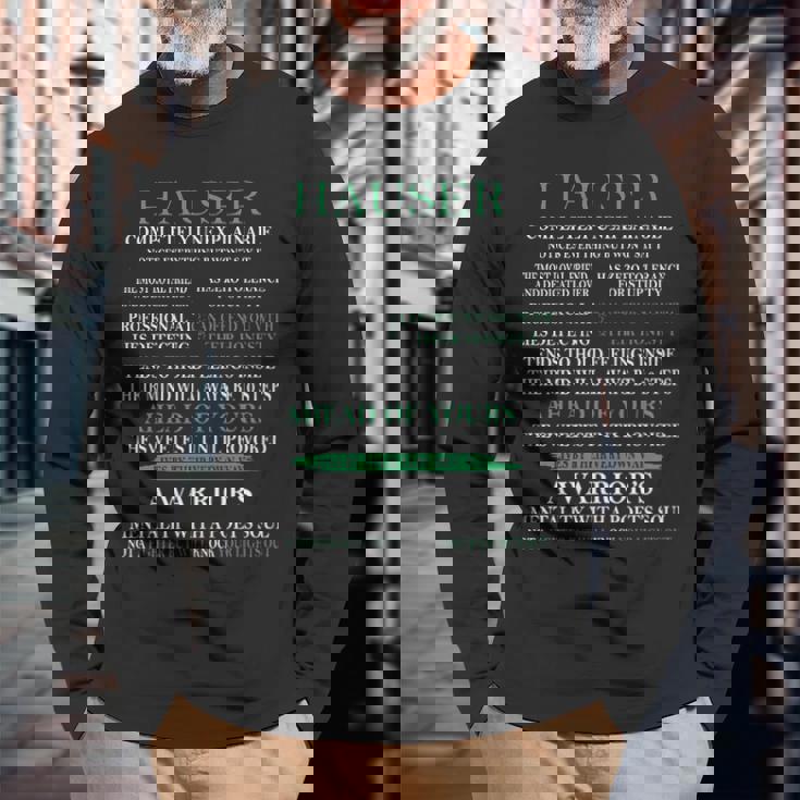 Hauser Name Hauser Completely Unexplainable Long Sleeve T-Shirt - Seseable