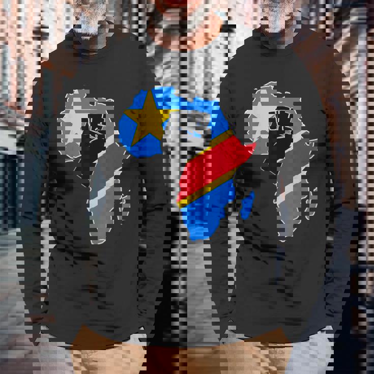 Love Democratic Republic Of Congo Drc Rdc Flag In Africa Map Long ...