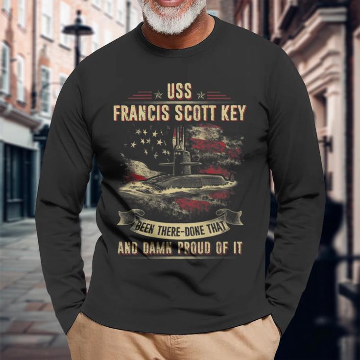 Uss Francis Scott Key Ssbn657 Long Sleeve T-Shirt T-Shirt | Mazezy