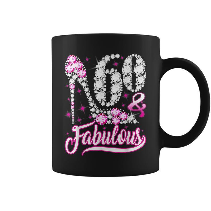 60 Years Old Gifts 60 & Fabulous 60Th Birthday Pink Diamond Coffee Mug ...