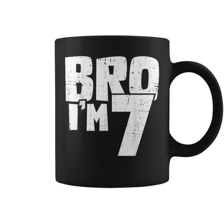 7Th Birthday Boy Bro I’M 7 Year Old Coffee Mug | Seseable