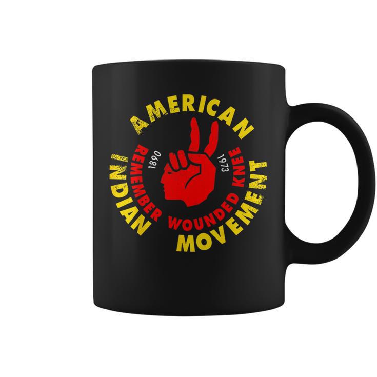 American Indian MovementRemember Wounded Knee Coffee Mug | Mazezy