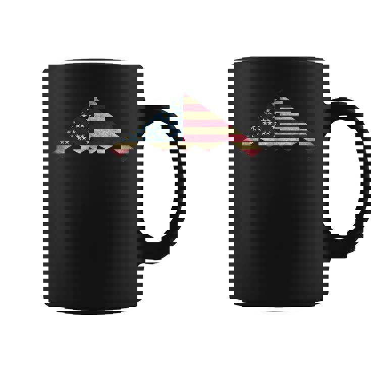 B-2 Stealth Spirit Bomber Us Flag Stars And Strips Coffee Mug | Mazezy AU