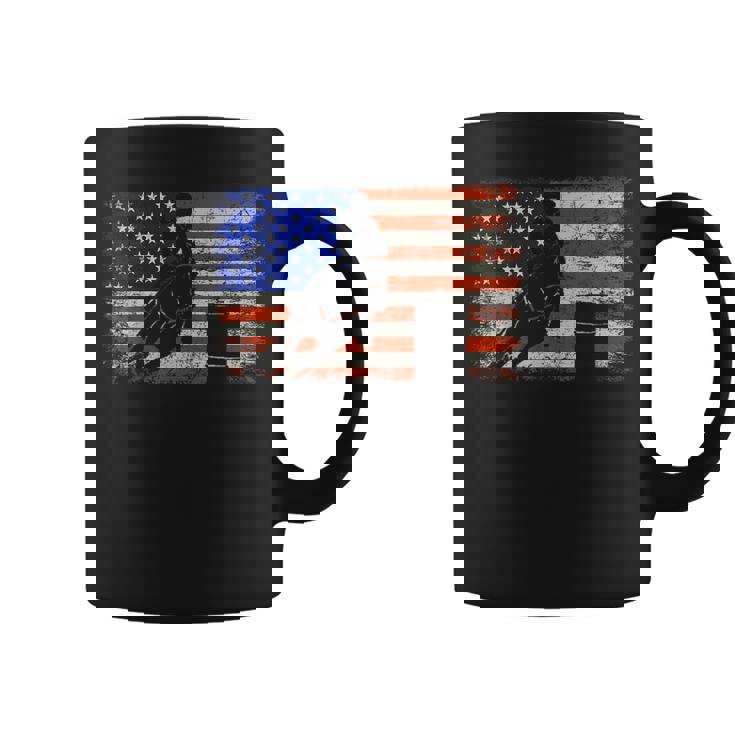 Barrel Racing Usa American Flag Vintage Barrels Coffee Mug | Mazezy