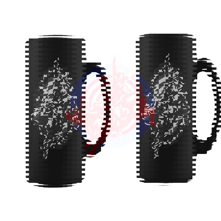 Bull Riding Rodeo Rider Cowboy Vintage American Usa Flag Rodeo Funny ...