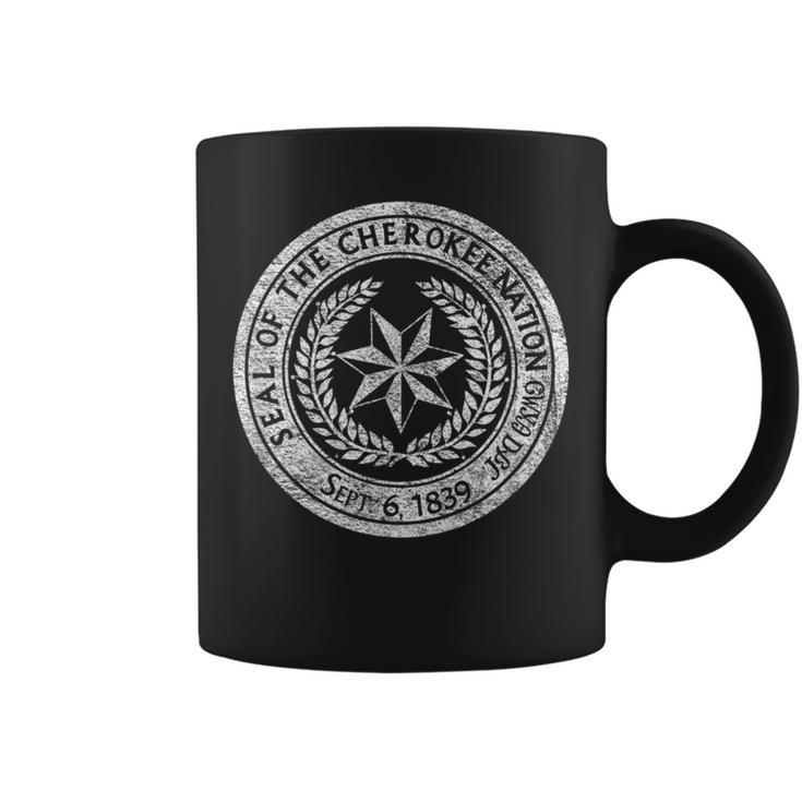 Cherokee Nation Seal Native American Tribe Pride Honor Coffee Mug | Mazezy