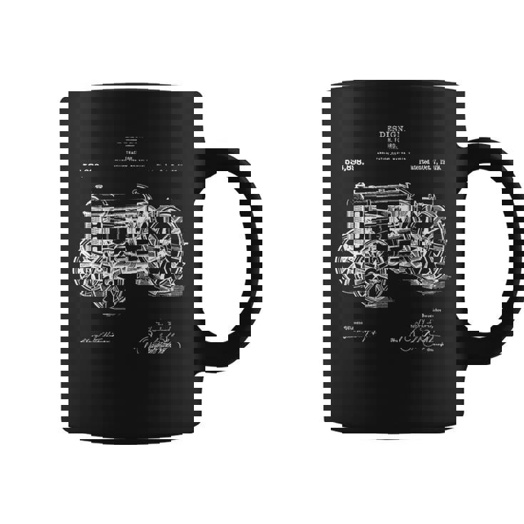 Classic Vintage Patent 1919 Farm Tractor Coffee Mug | Mazezy