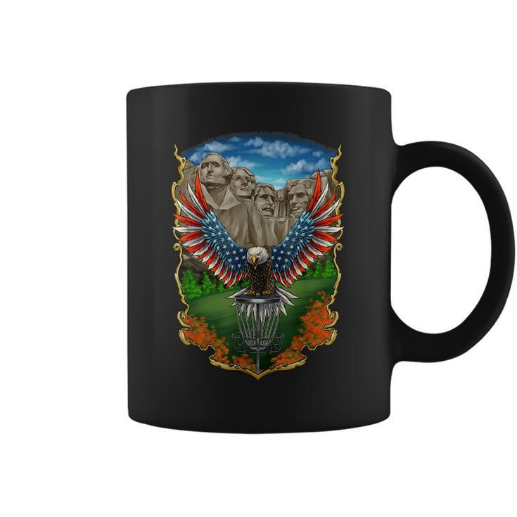 Disc Golf Bald Eagle Disc Golf Gift Mount Rushmore Disc Golf Coffee Mug ...