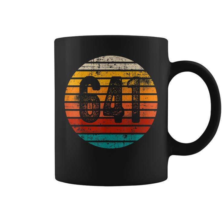 Distressed Vintage Sunset 641 Area Code Coffee Mug | Mazezy