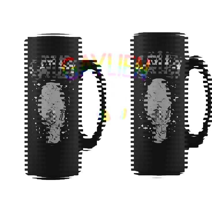 Gaylien Quote Space Pride Sexual Orientation Asexual Alien Coffee Mug ...