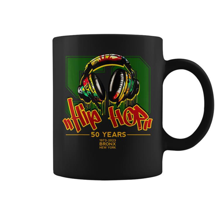 Hip Hop 50 Years 50Th Anniversary Graffiti 1973-2023 Rap Coffee Mug ...