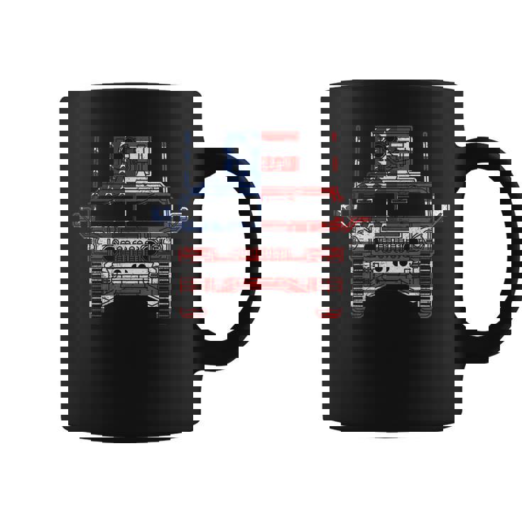 Humvee American Flag Military Vehicle Hmmwv Front Humvee Coffee Mug ...