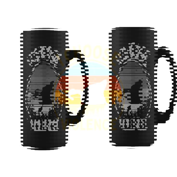 I Choose Violence Funny Goose With Knife Memes Sarcastic Coffee Mug ...