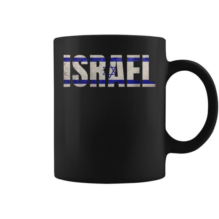 Israel Jewish Israeli Flag Star Of David Pride Vintage Retro Coffee Mug ...