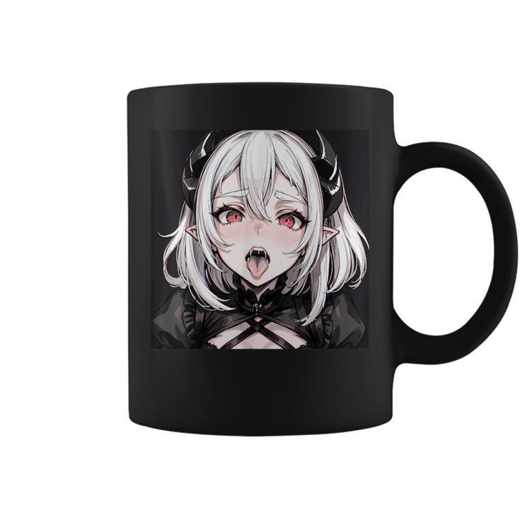 Lewd Anime Devil Girl Hentai Waifu Coffee Mug Mazezy