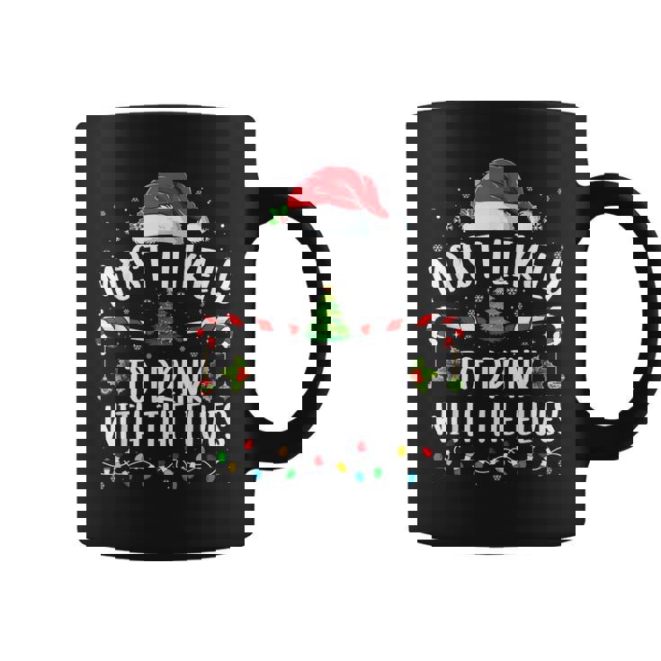 Most Likely To Drink With The Elves Elf Drinking Christmas Coffee Mug ...