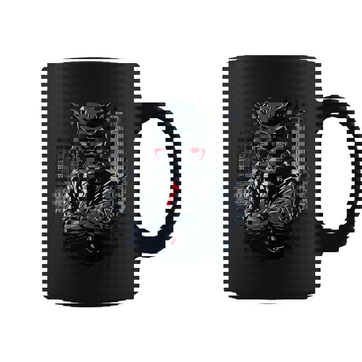 Mafia Cat The Catfather New York Italian Gangster Cat Coffee Mug | Mazezy