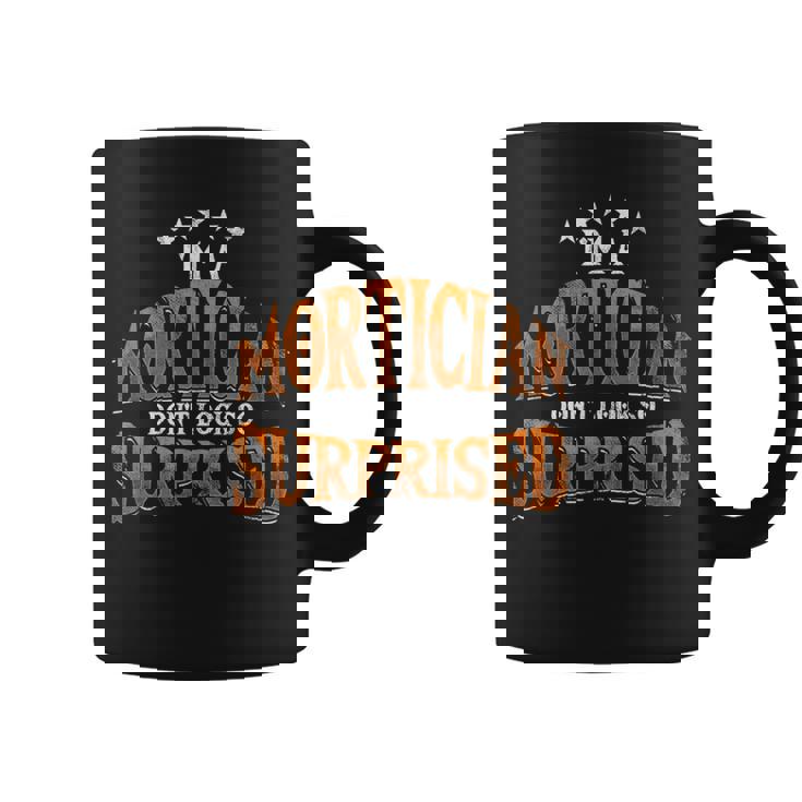 Mortician Look Surprised Funeral Mortuary Death Coffin Coffee Mug | Mazezy