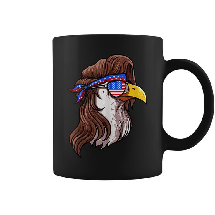 Mullet Pride - Funny Redneck Us American Flag Mullet Coffee Mug | Mazezy