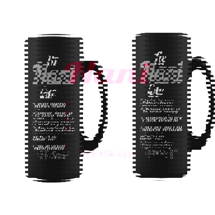 Nani Grandma Gift The Nani Code Coffee Mug - Seseable