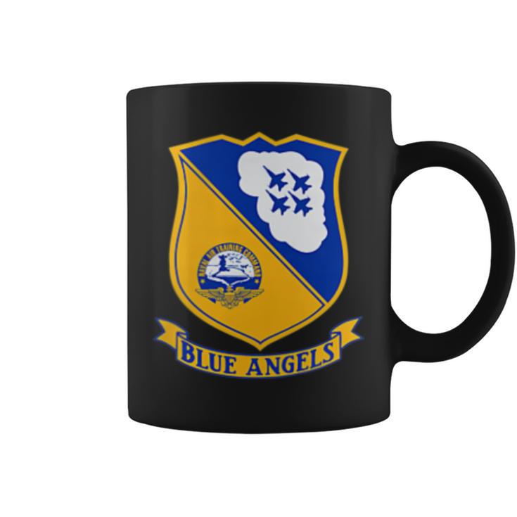 Navy Blue Angels Air Show Military Veteran Patch Coffee Mug | Mazezy