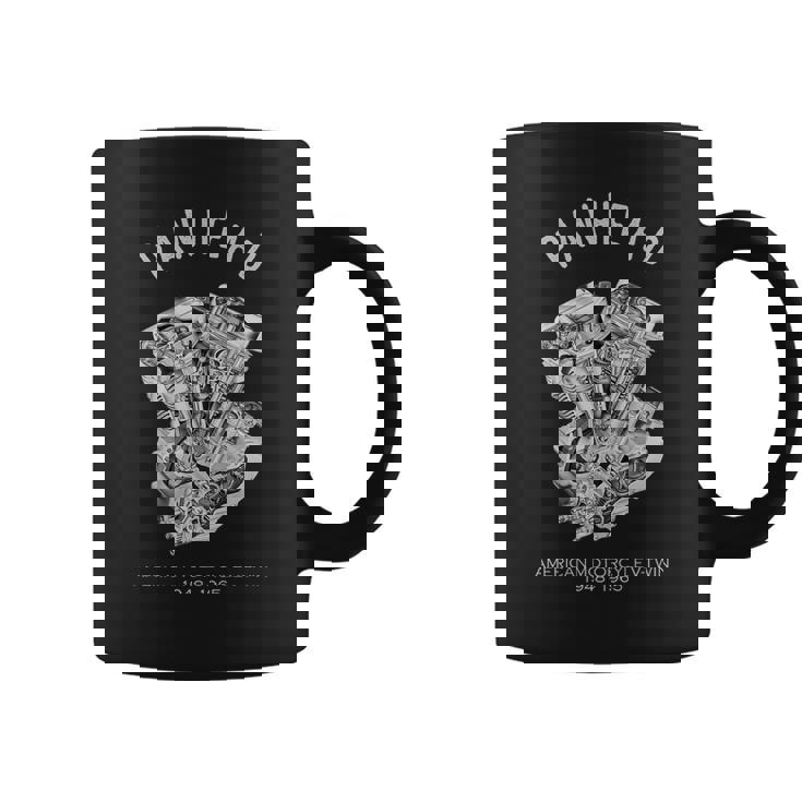 Panhead Vtwin Engine Cutaway Motorcycle 1948 Dark Colors Coffee Mug ...
