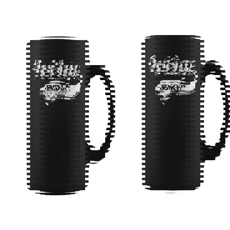 Park Slope Brooklyn Typographic Sports Coffee Mug | Mazezy