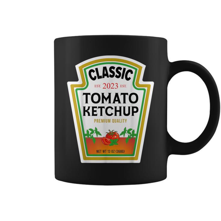 Red Ketchup Mustard Easy Diy Couples Costume Condiment Coffee Mug | Mazezy