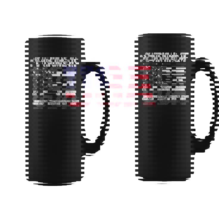 Retro Usa Flag Patriotic 4Th Of July My Pronouns Are Usa Patriotic ...