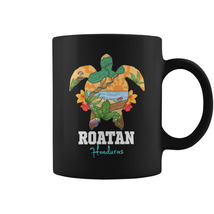 Roatan Bay Islands Honduras Turtle Souvenir Coffee Mug - Monsterry