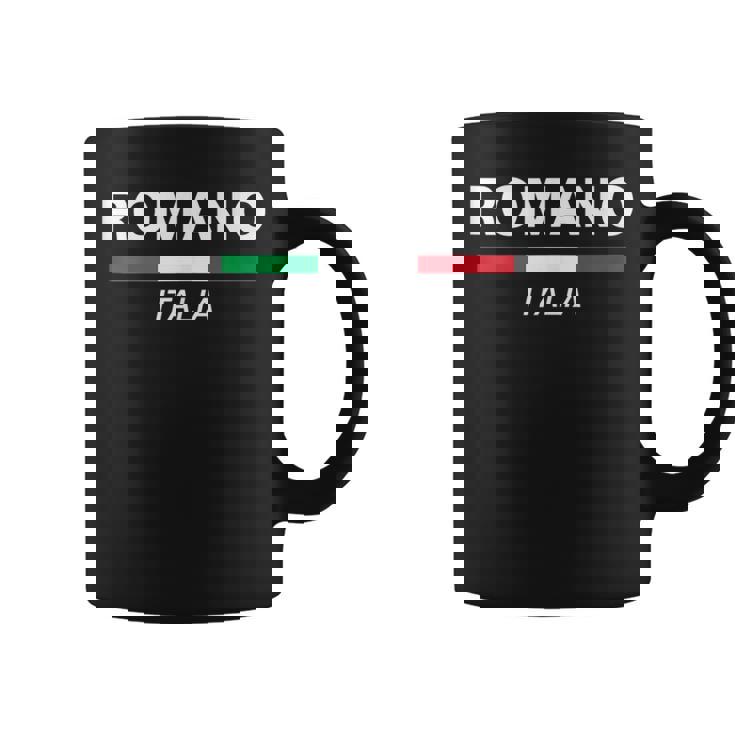 Romano Italian Name Italy Flag Italia Family Surname Coffee Mug | Mazezy