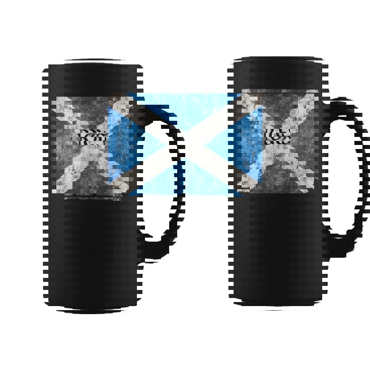 Ross Scottish Clan Name Scotland Flag Graphic Coffee Mug | Mazezy