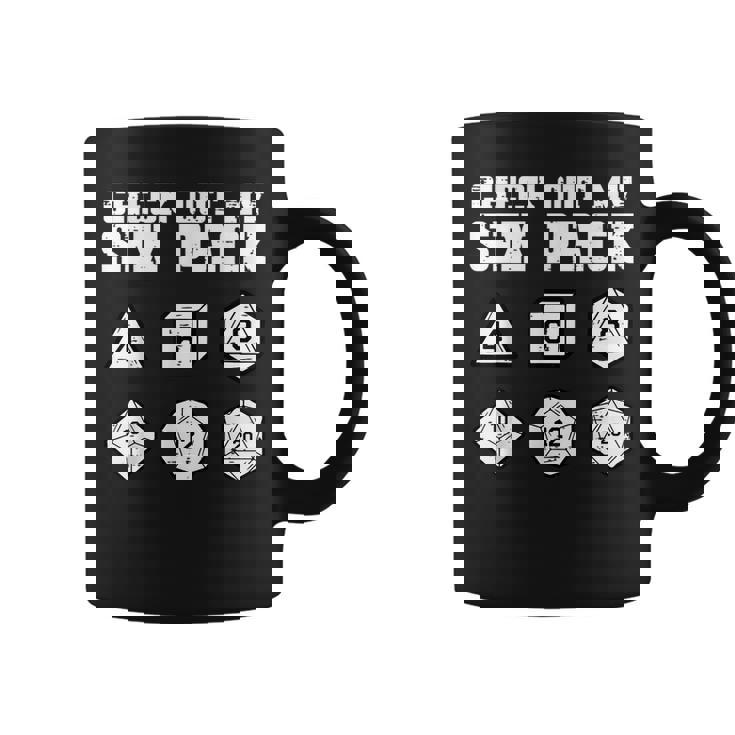 Rpg Check Out My 6 Pack Gamer Men Boys Coffee Mug - Seseable