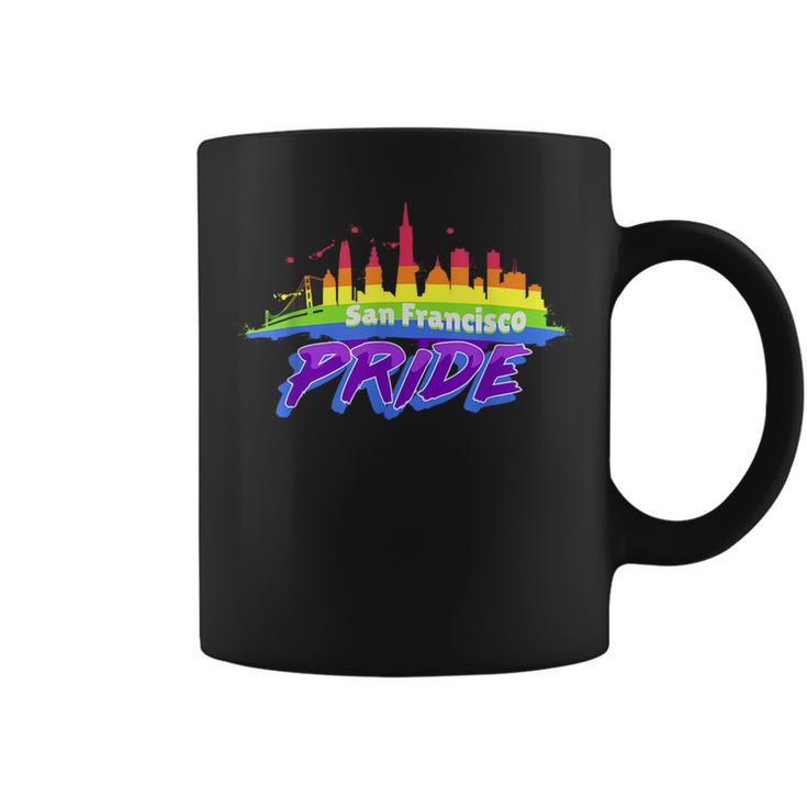 San Francisco Pride - Rainbow Golden Gate Bridge Coffee Mug | Mazezy