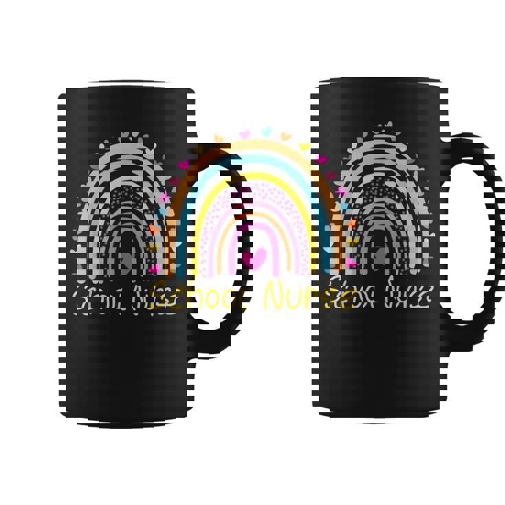 School Nurse Boho Rainbow Nurse Day Back To School Nursing Coffee Mug ...