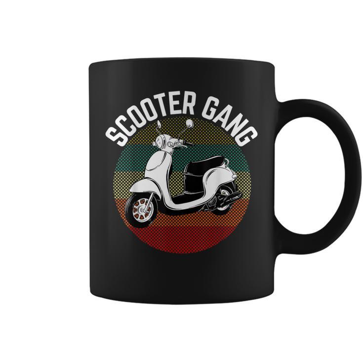 Scooter Gang Retro Vintage Moped Motorcycle Gear 2 Wheeler Coffee Mug ...