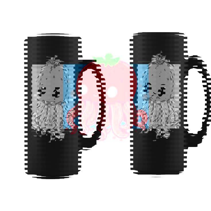 Strawberry Jellyfish Cute Kawaii Uwu Ocean Pink Aesthetic Coffee Mug ...