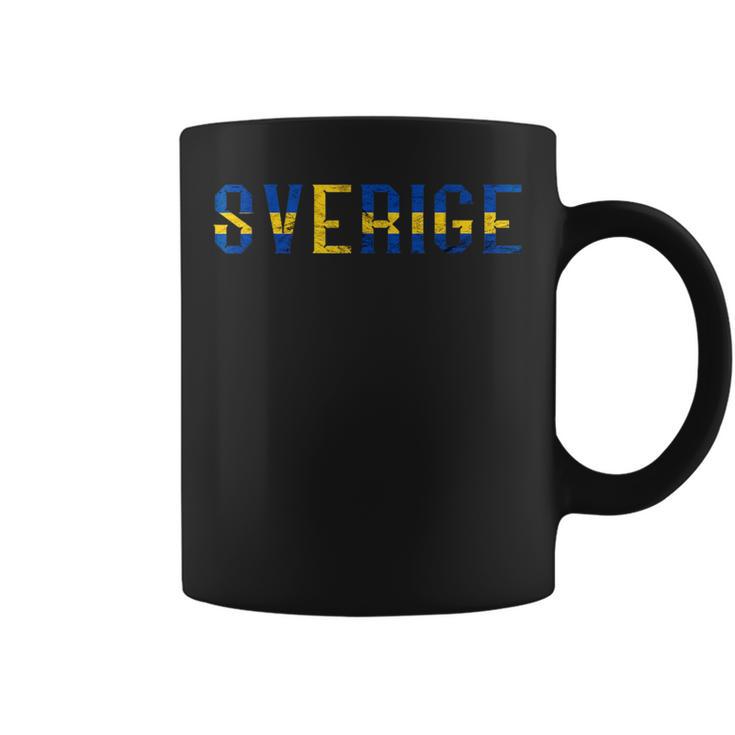 Sverige Sweden Pride Swedish Colors Nordic Svenske Swede Coffee Mug ...