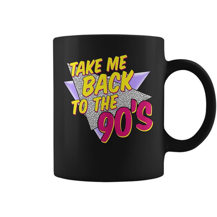 Take Me Back To The 90S - Retro Vintage 1990S Nostalgia Coffee Mug | Mazezy