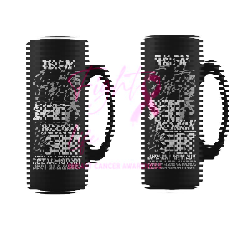 This Is My Fight Breast Cancer Fighter Pink Boxing Glove Coffee Mug ...