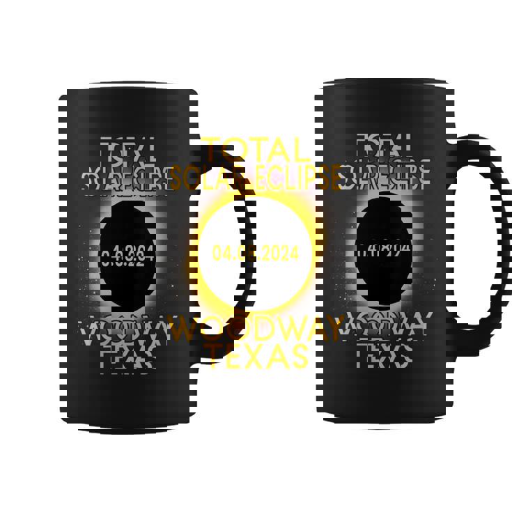 Total Solar Eclipse 2024 Woodway Texas Path Of Totality Coffee Mug | Mazezy