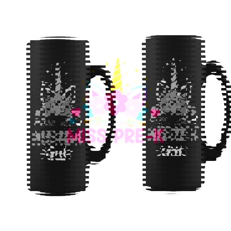 Unicorn Miss Pre-K Grad Preschool Graduation Girls Kids Coffee Mug | Mazezy