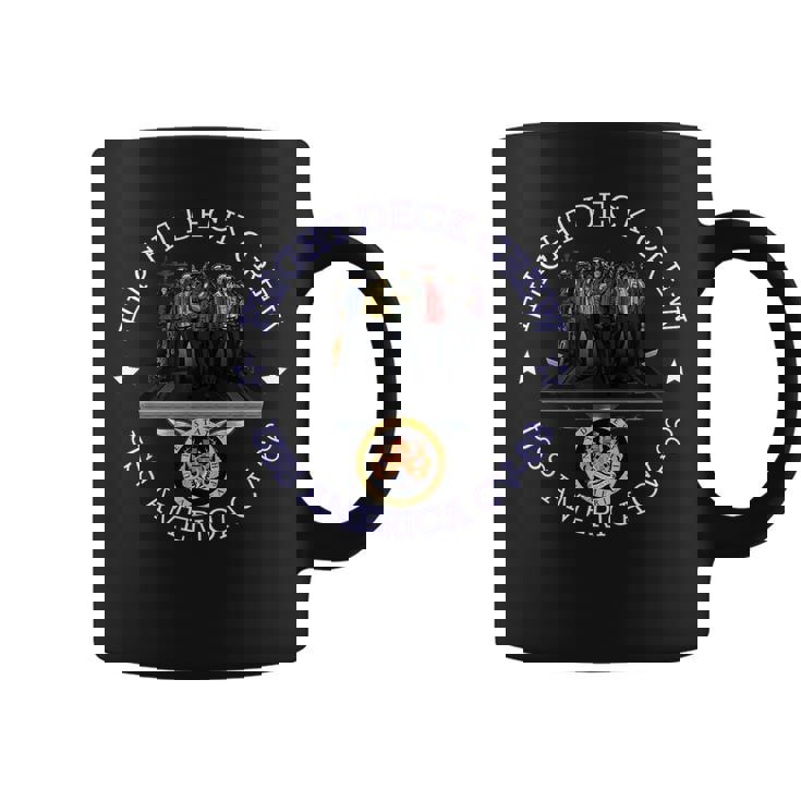 Uss America Cv66 Flight Deck Crew Emblem Men's Back Print T-shirt | Mazezy